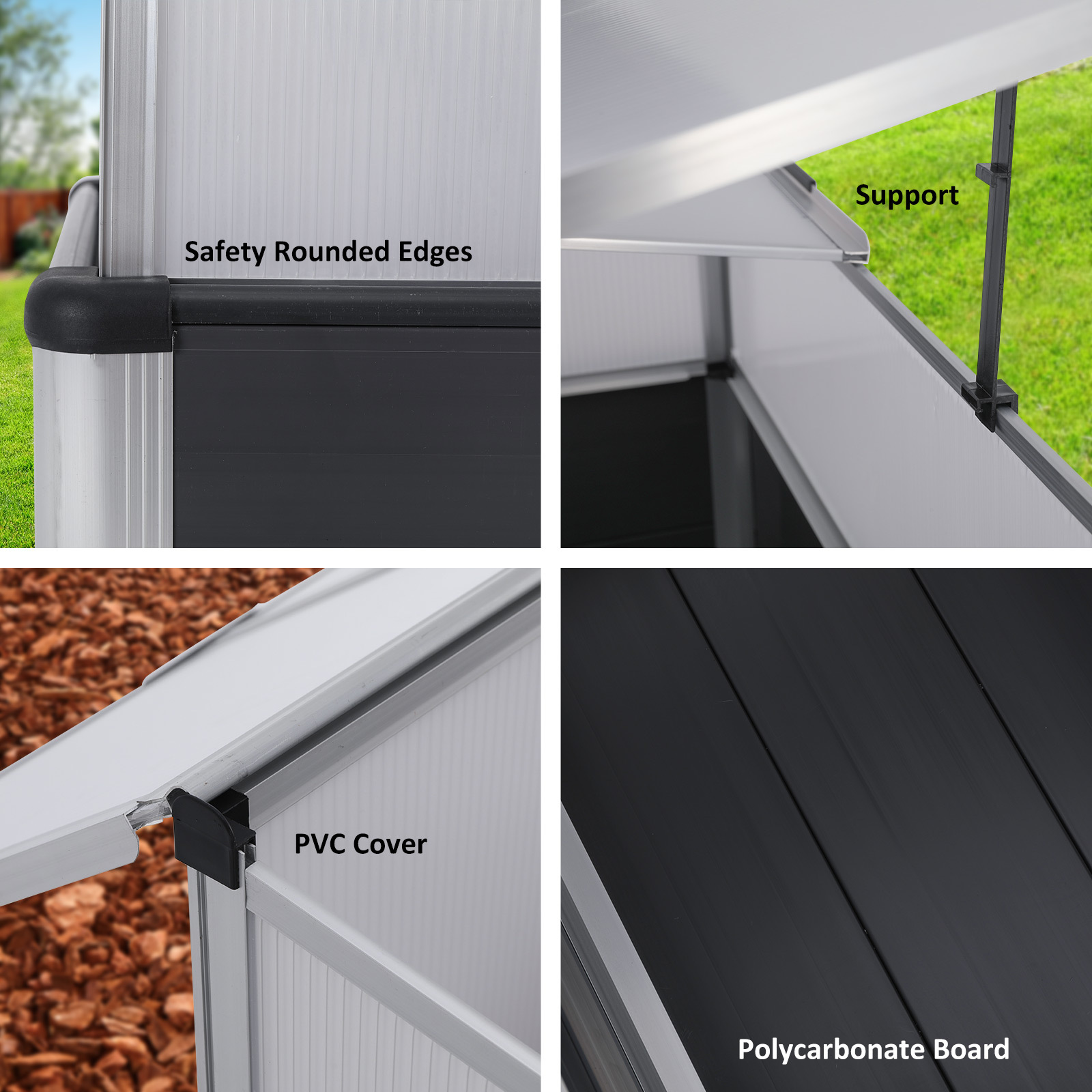 Greenhouse Cold Frame Cover Raised Garden Bed Stand Planter