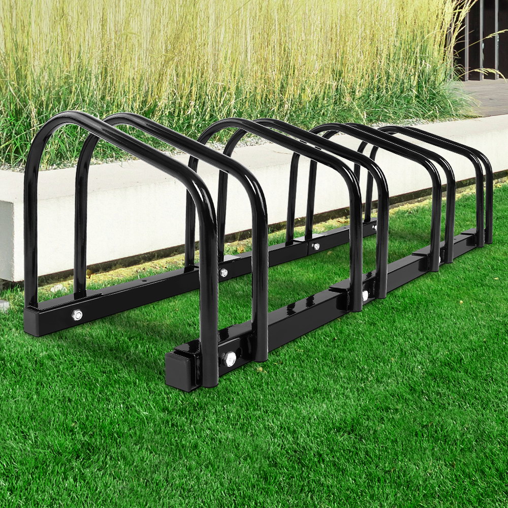 Portable Bike 4 Parking Rack Bicycle Instant Storage Stand – Black