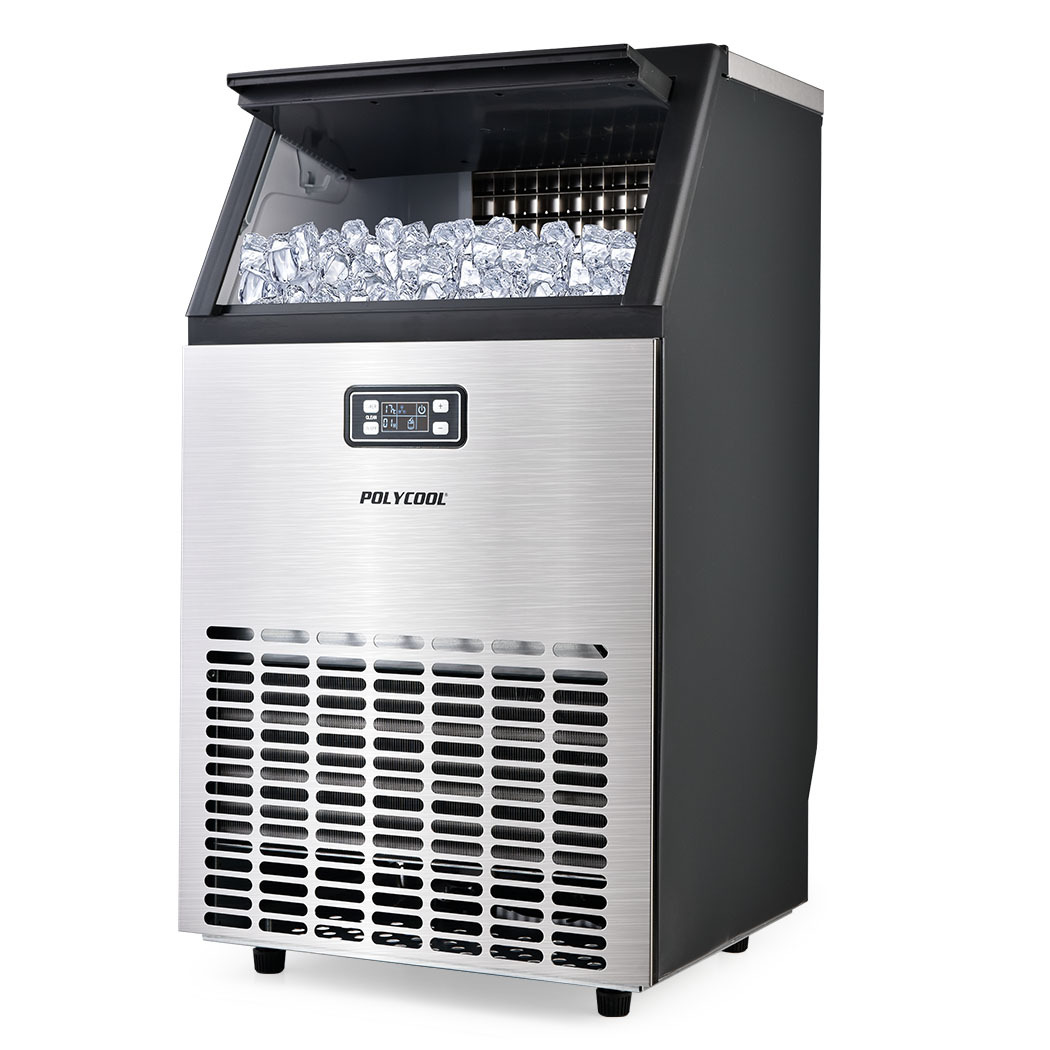 Ice Cube Maker 45-65kg Commercial Ice Machine Stainless Steel Automatic ...